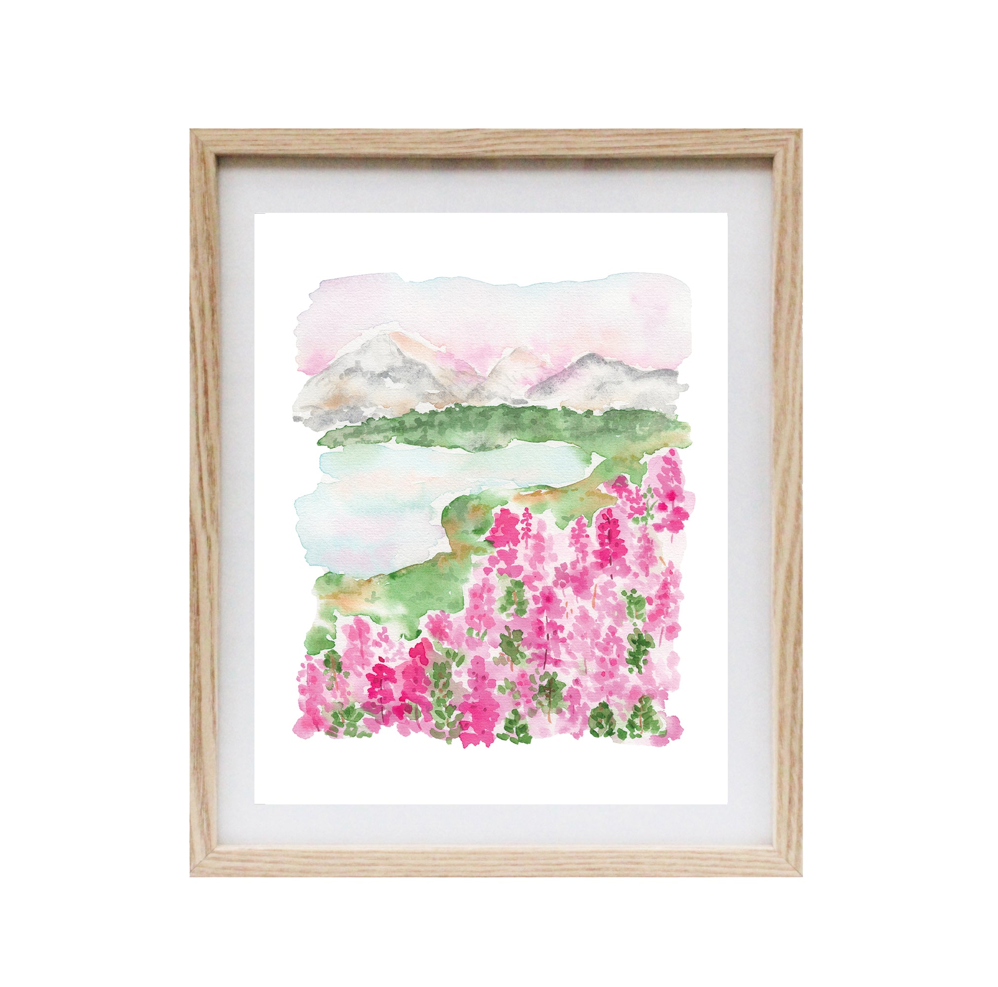 The Lakes Art Print – Ellen Walsh Designs